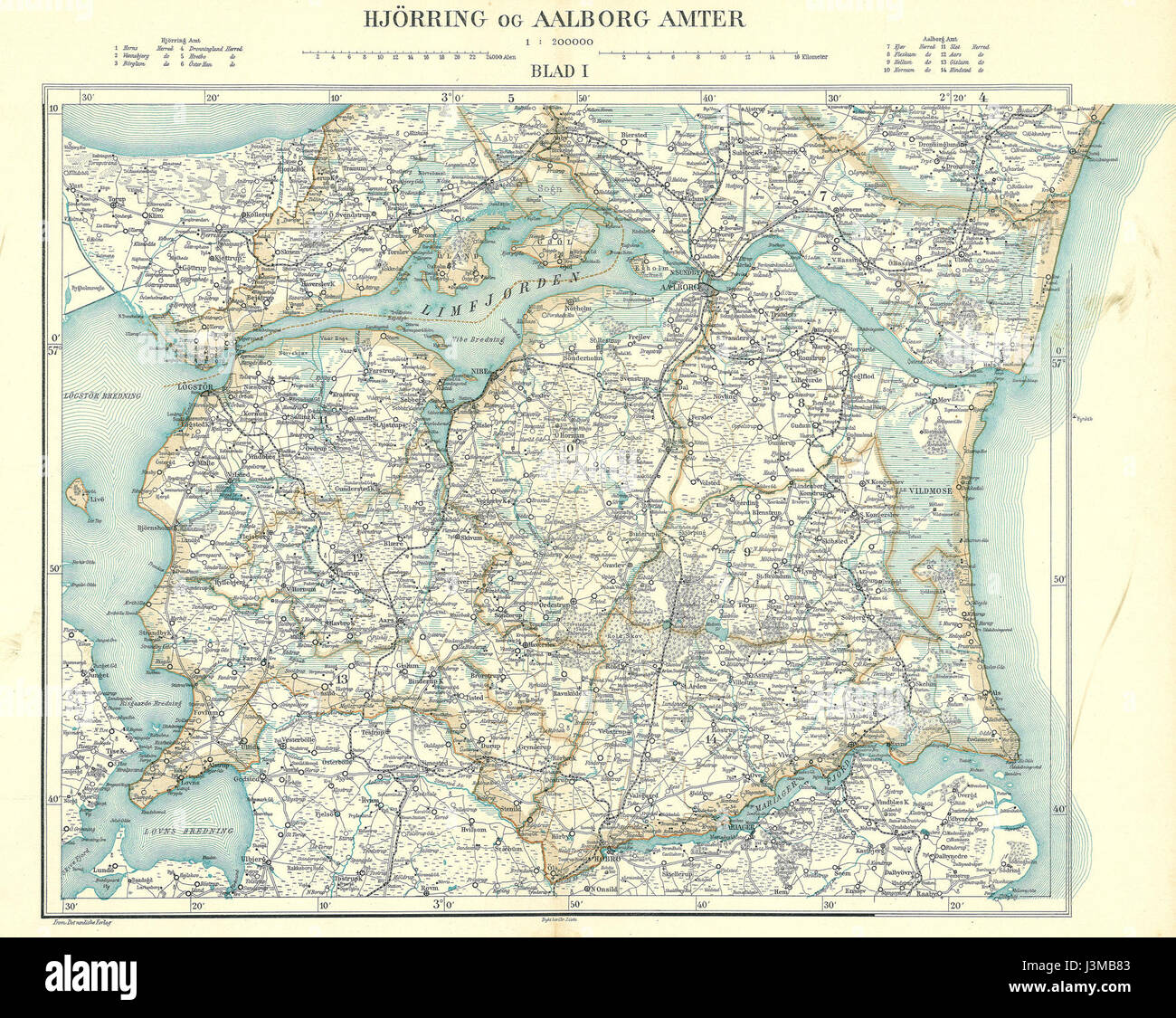 Map of aalborg hi-res stock photography and images - Alamy