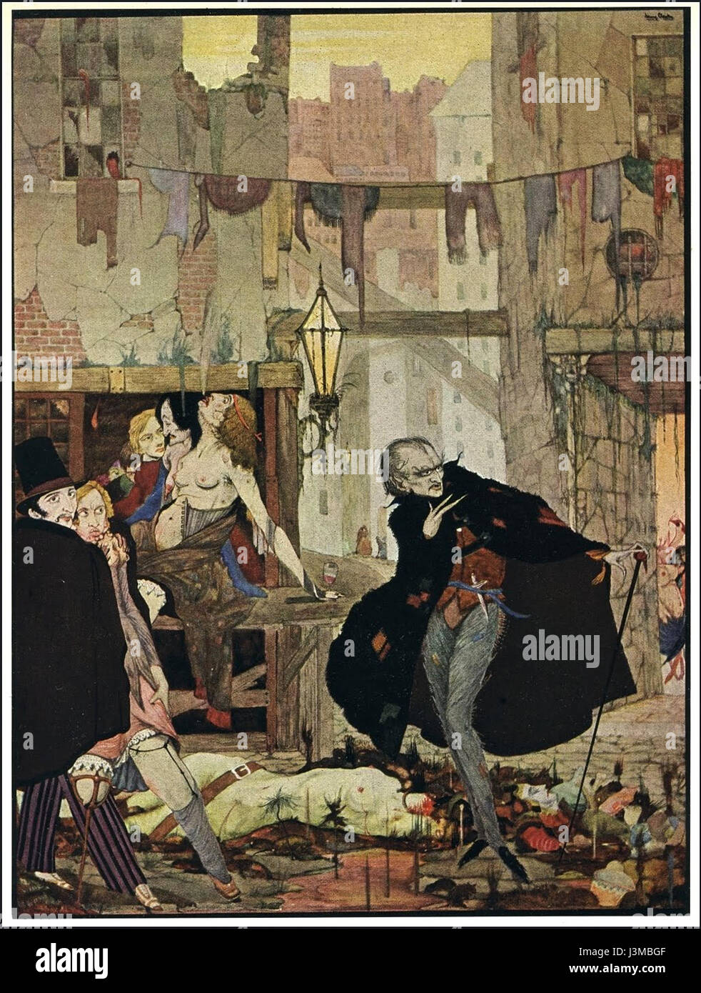 'The Man of the Crowd' is a stained-glass artwork by Harry Clarke ...