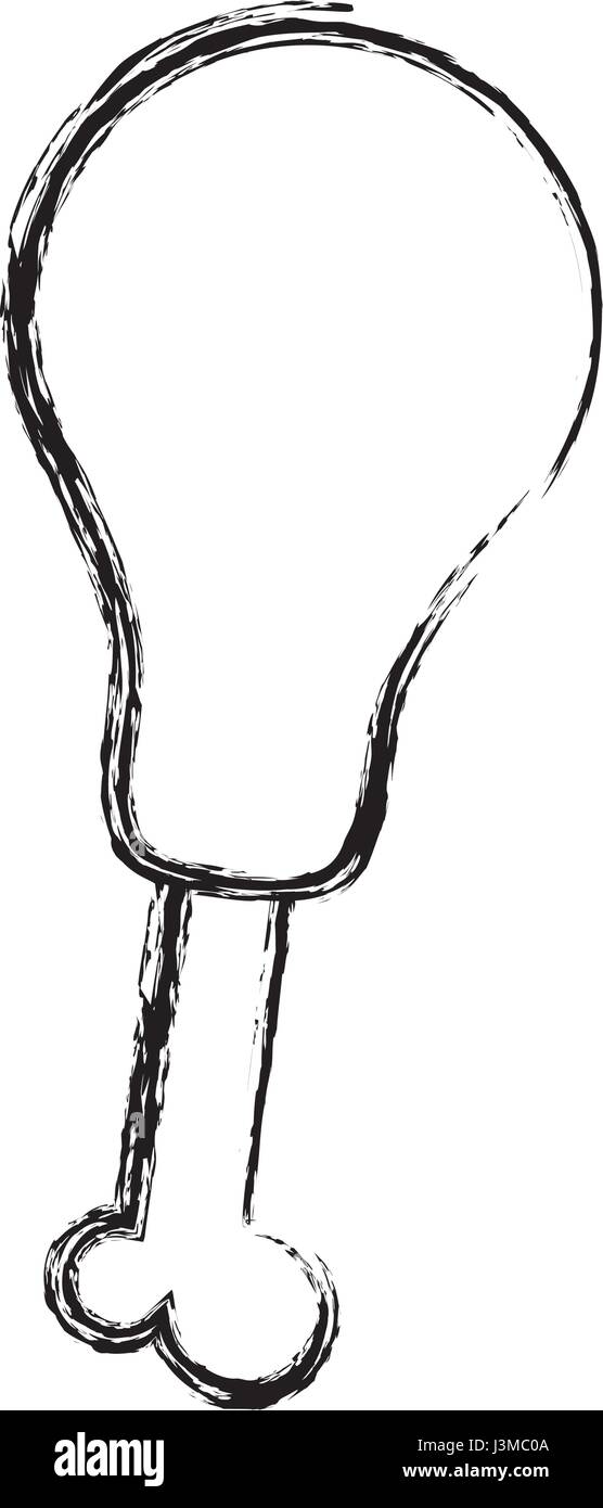 chicken thigh vector illustration Stock Vector Image & Art - Alamy