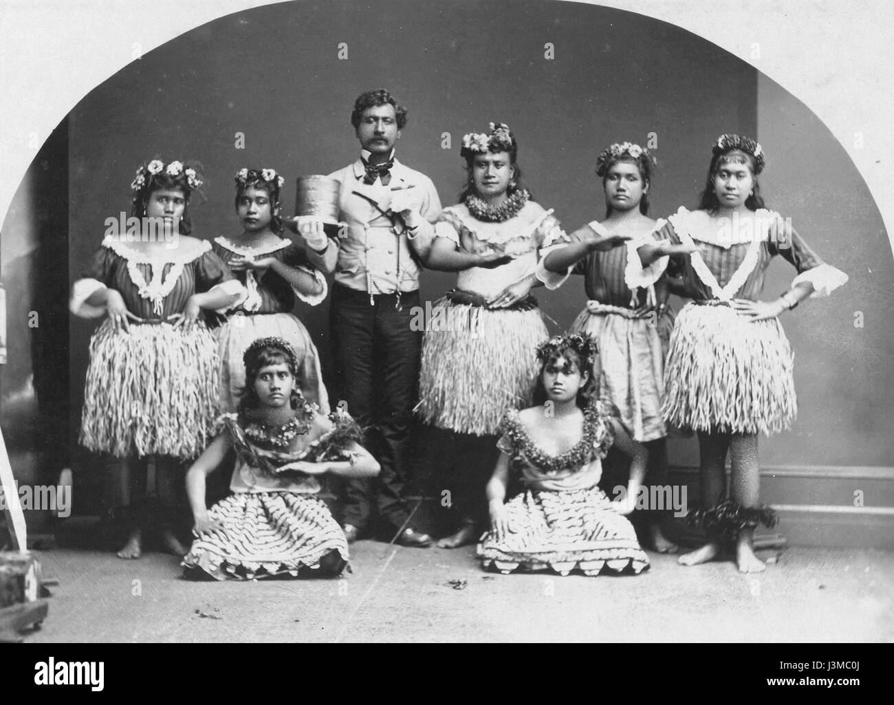 This photograph by J.J. Williams captures Hula dancers, showcasing the ...