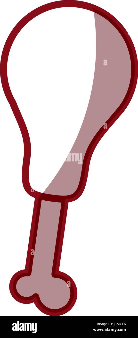 chicken thigh vector illustration Stock Vector Image & Art - Alamy