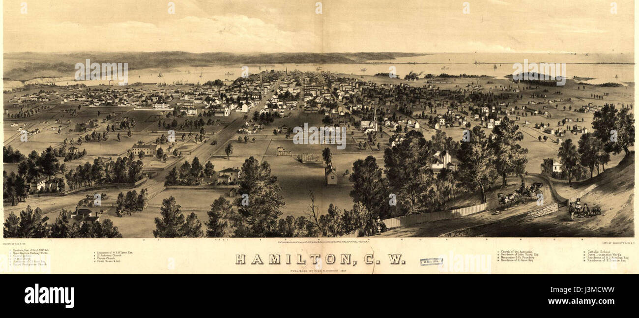 The 1859 map of Hamilton County, Wentworth depicts the geographical ...