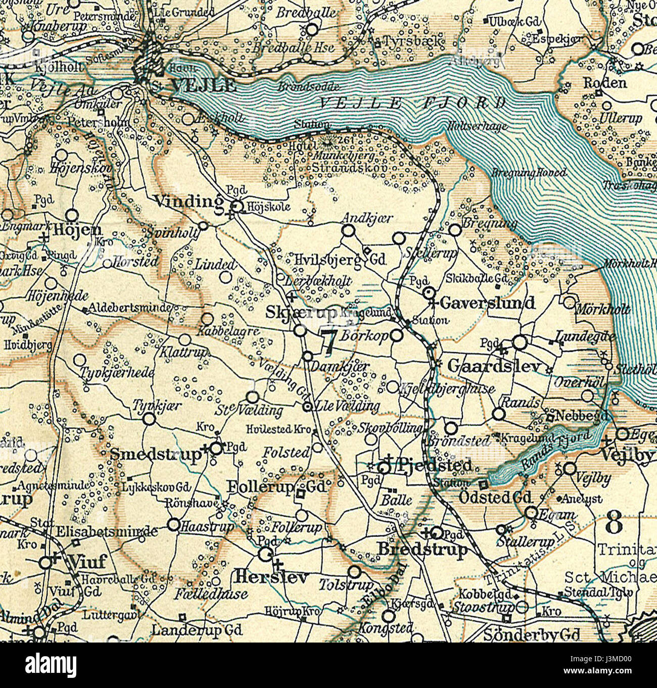 Map of vejle hi-res stock photography and images - Alamy