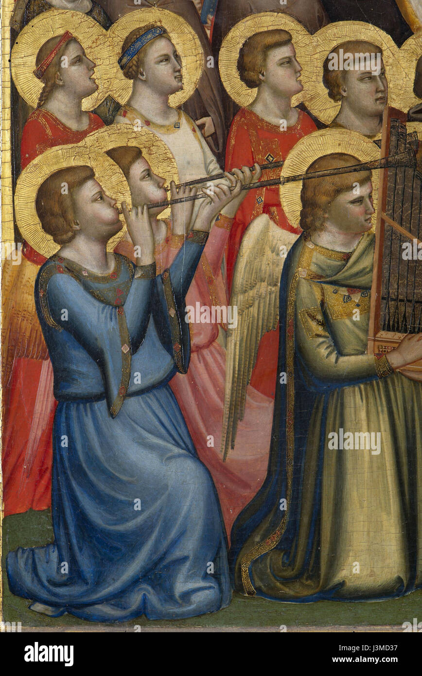 Giotto's Baroncelli Polyptych, created around 1334, features a detailed ...