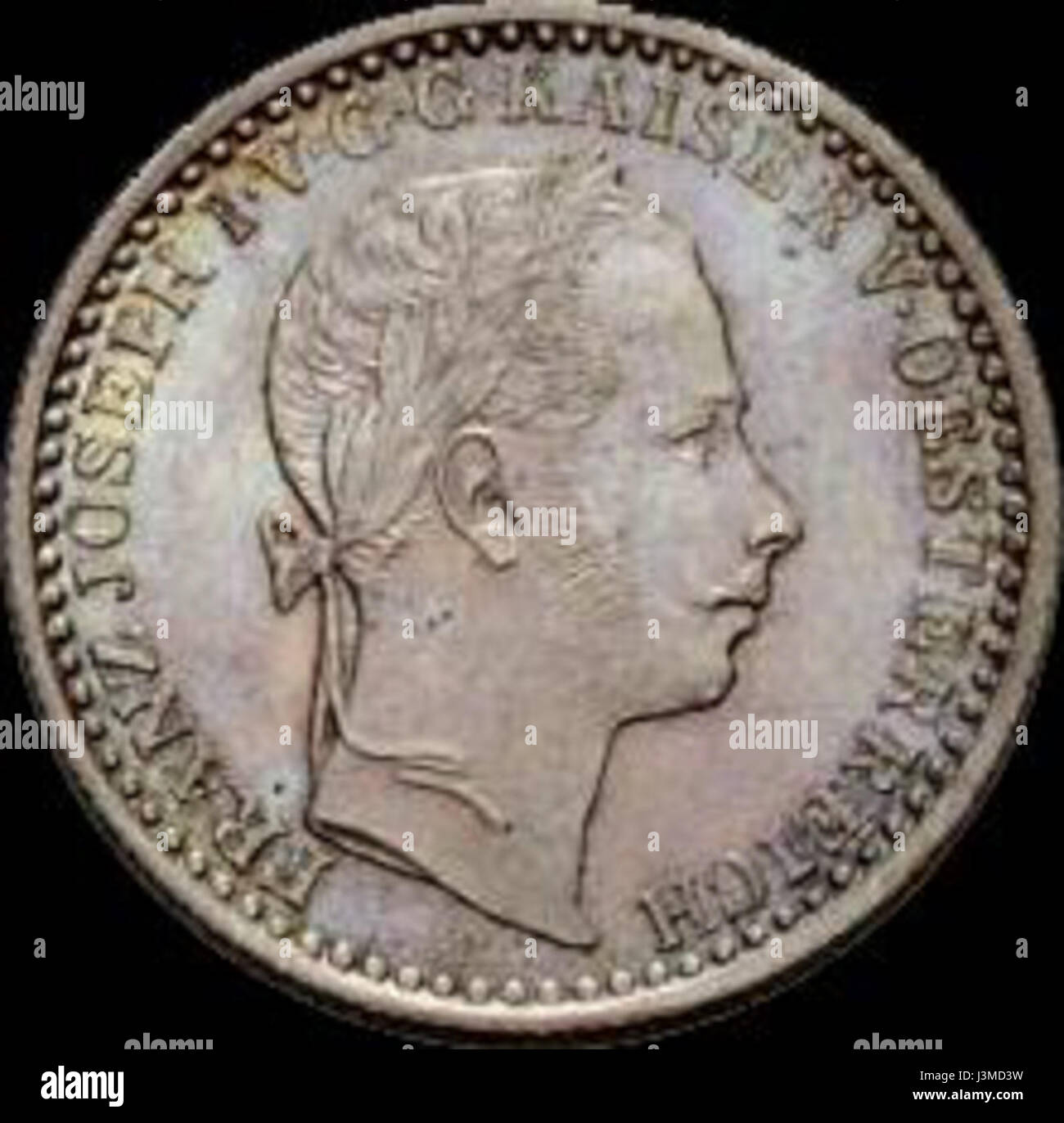 The GOW 10 kreuzer coin, dated 1864, features the obverse design. This ...