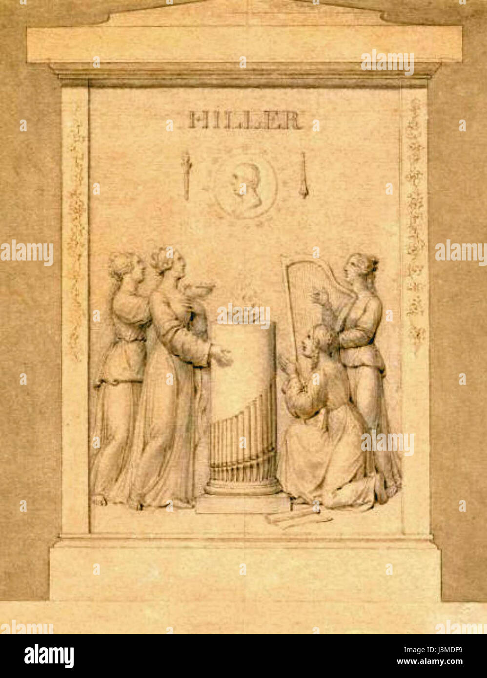 The Hiller Denkmal Entwurf refers to a draft or design for the Hiller ...
