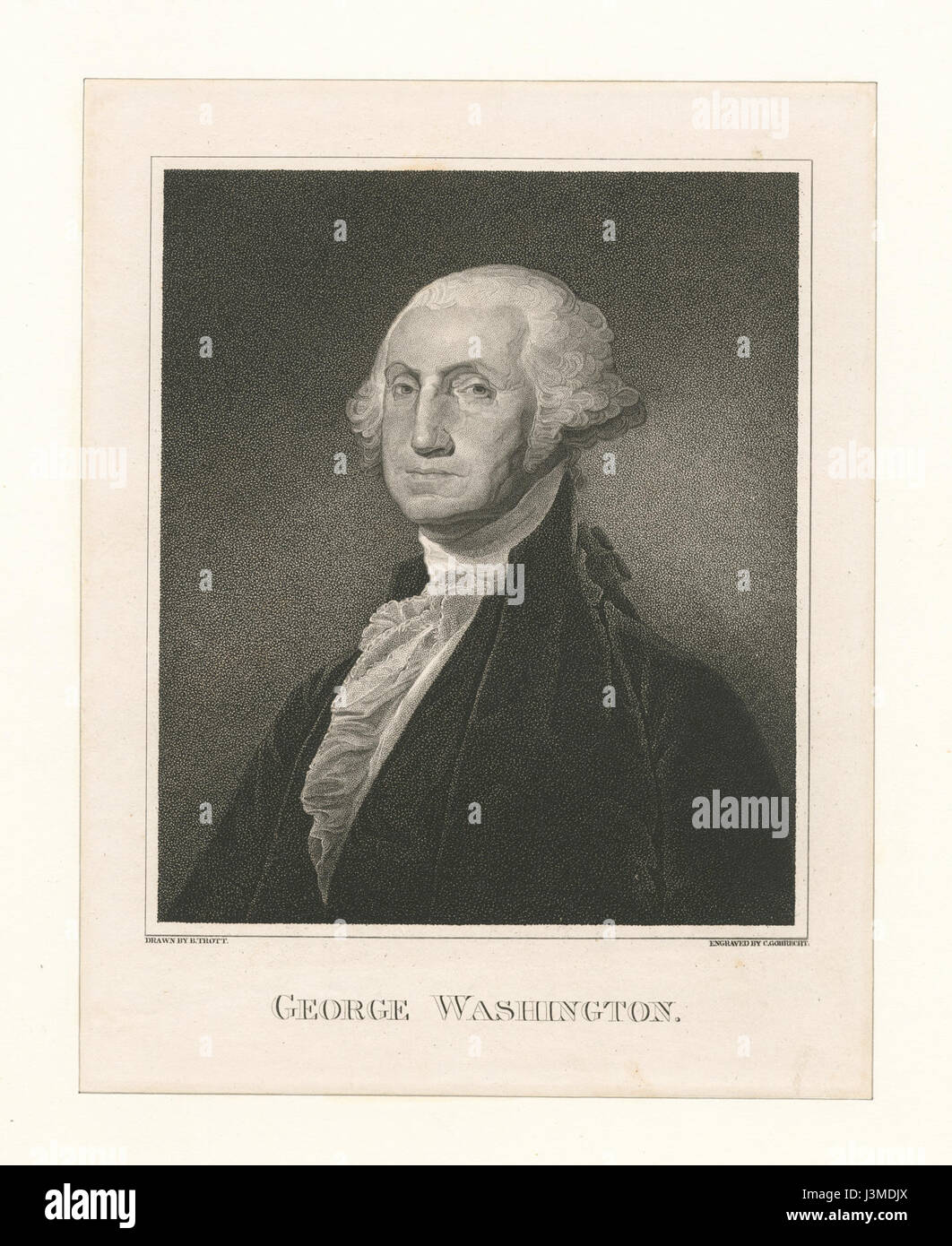 This image of George Washington, likely from a historical collection at ...