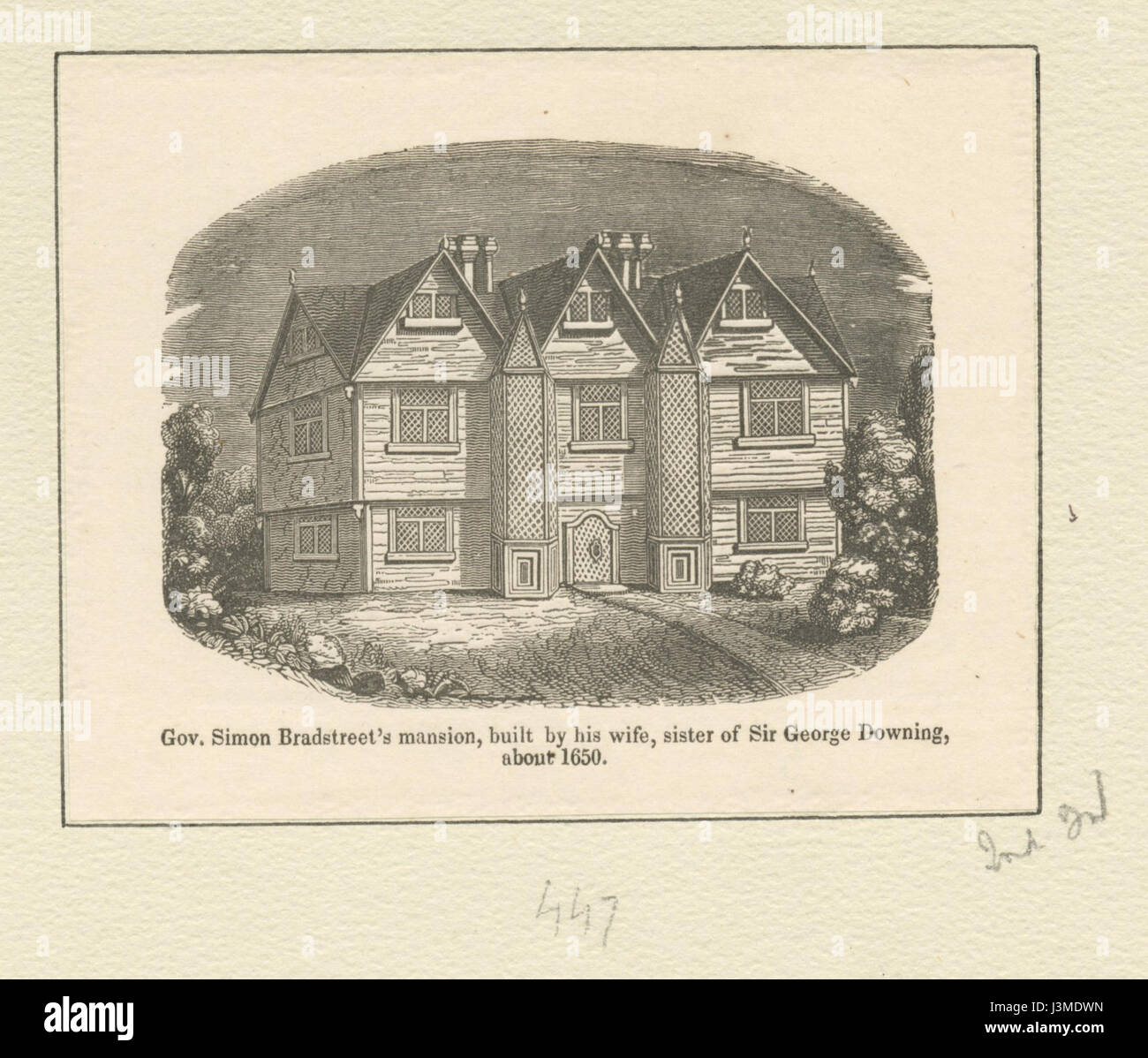 Gov. Simon Bradstreet's mansion, built around 1650, was constructed by ...