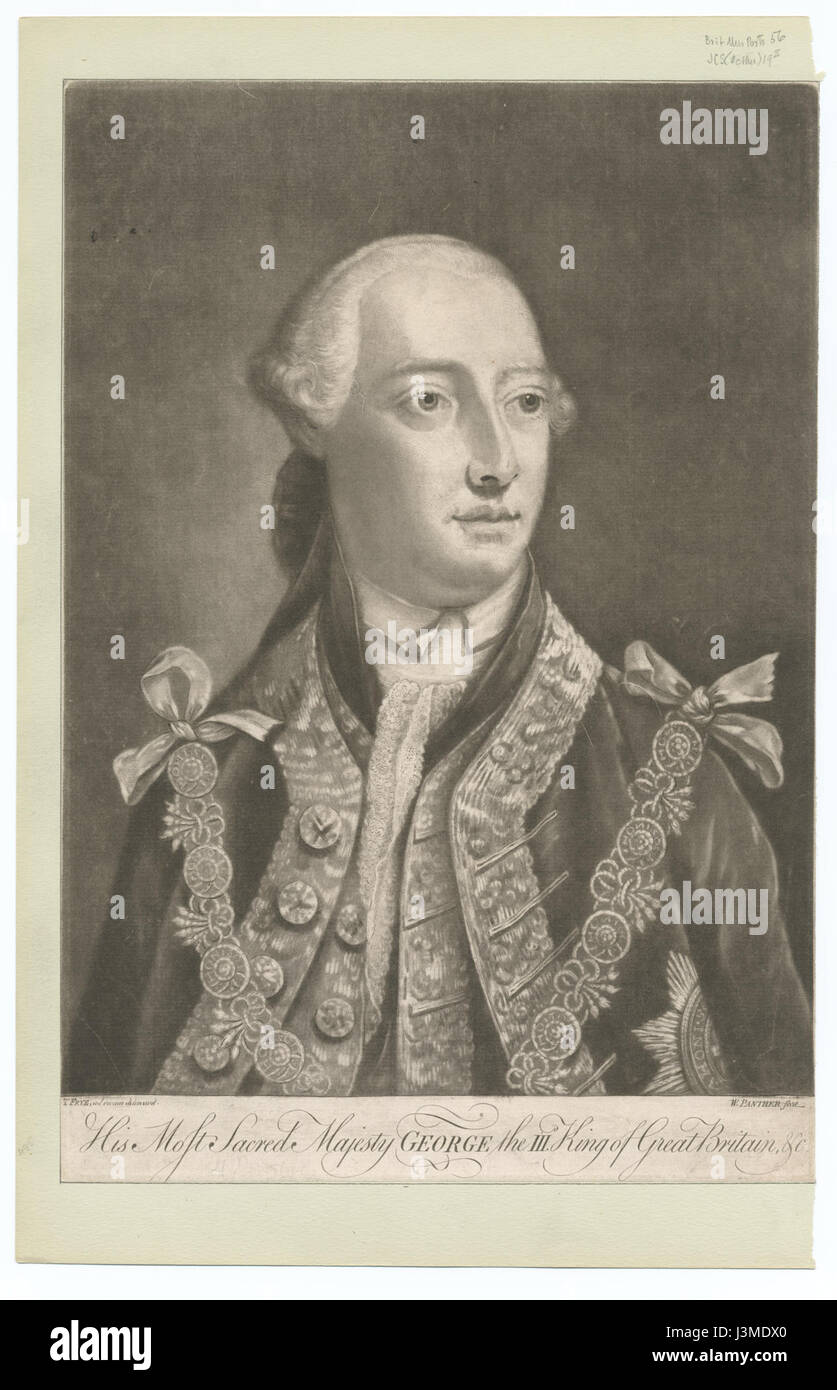 His most sacred majesty George the III, King of Great Britain, etc ...