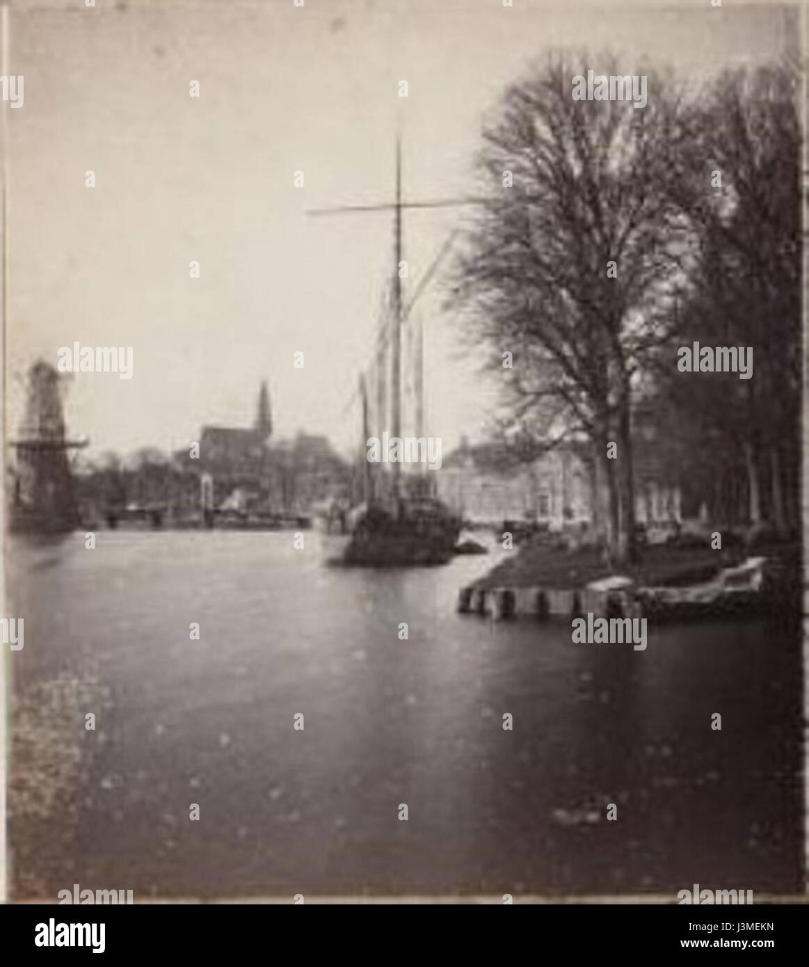 This depiction of Haarlemâ€™s Spaarne River in 1860 highlights the ...