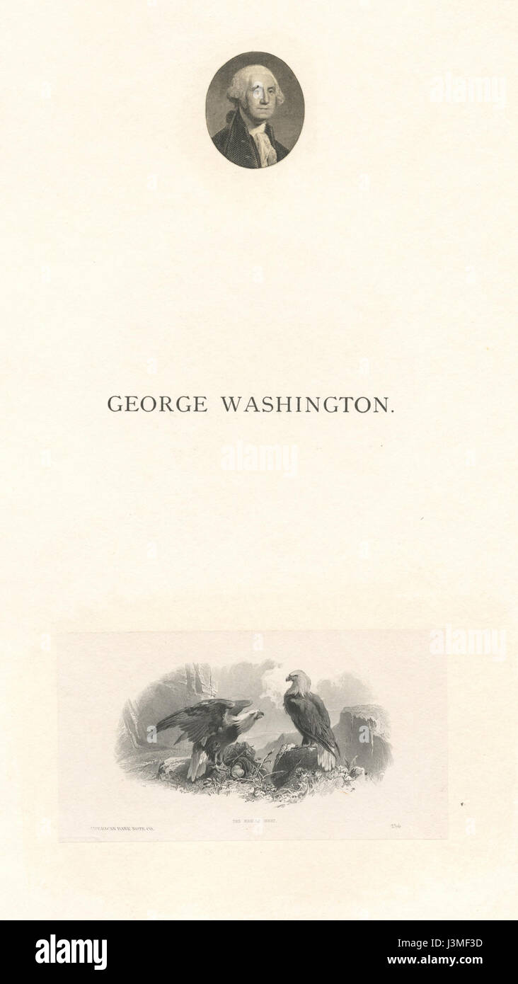 An iconic portrait of George Washington, the first president of the ...