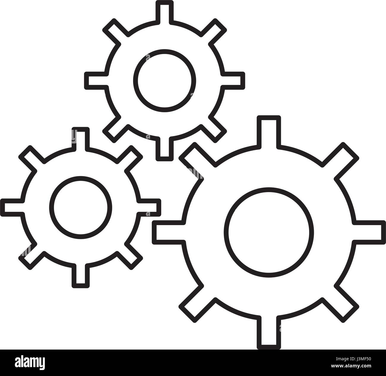 gear machine settings icon Stock Vector Image & Art - Alamy