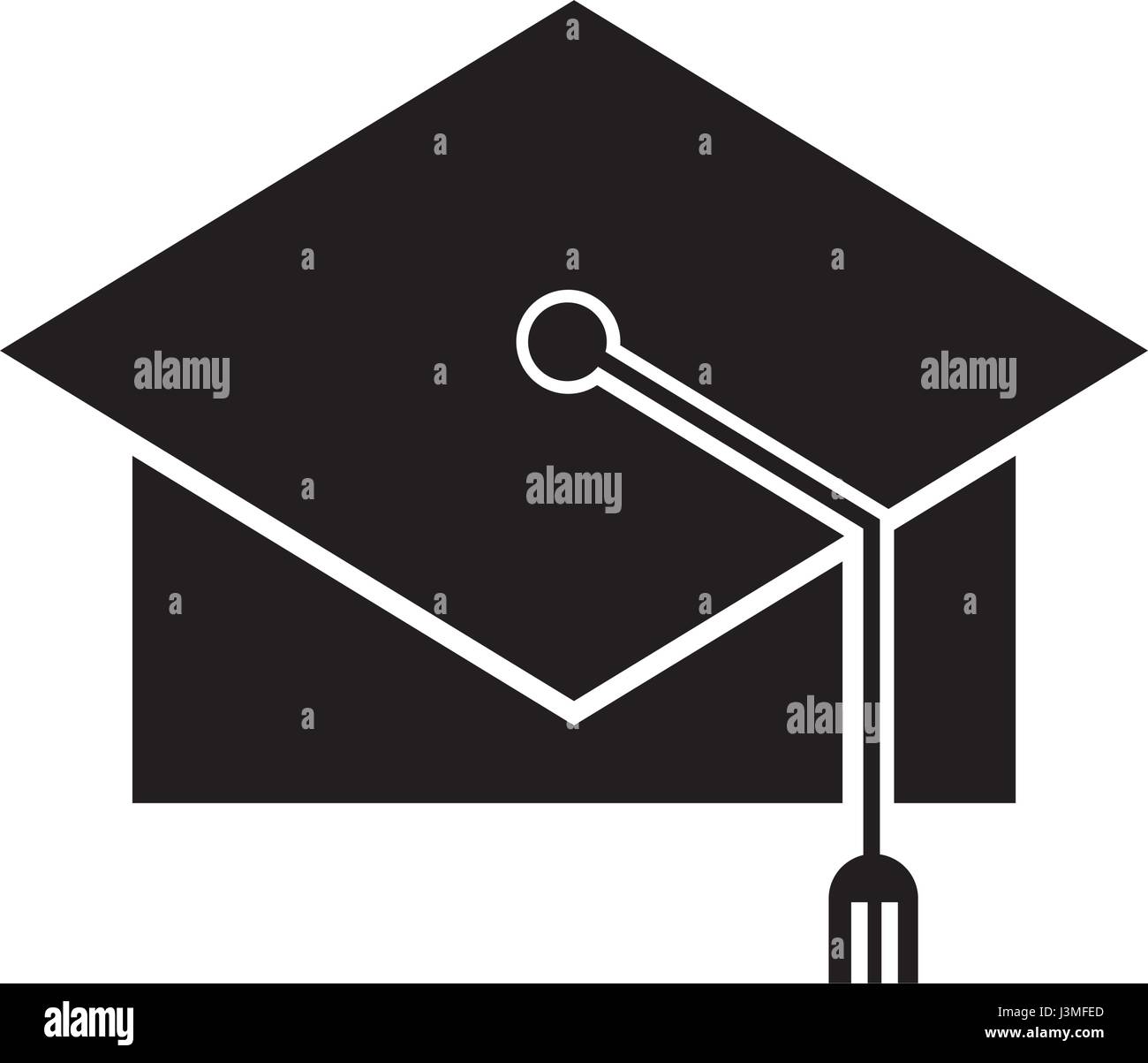 graduation hat isolated icon Stock Vector Image & Art - Alamy