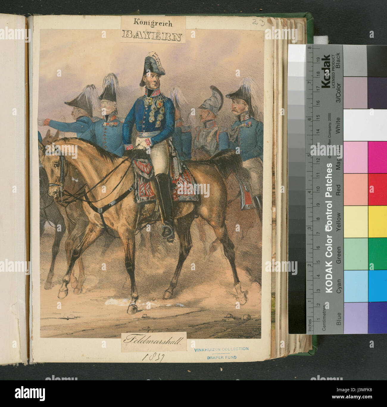 A map or document depicting Bavaria, Germany, from the period 1835-37 ...