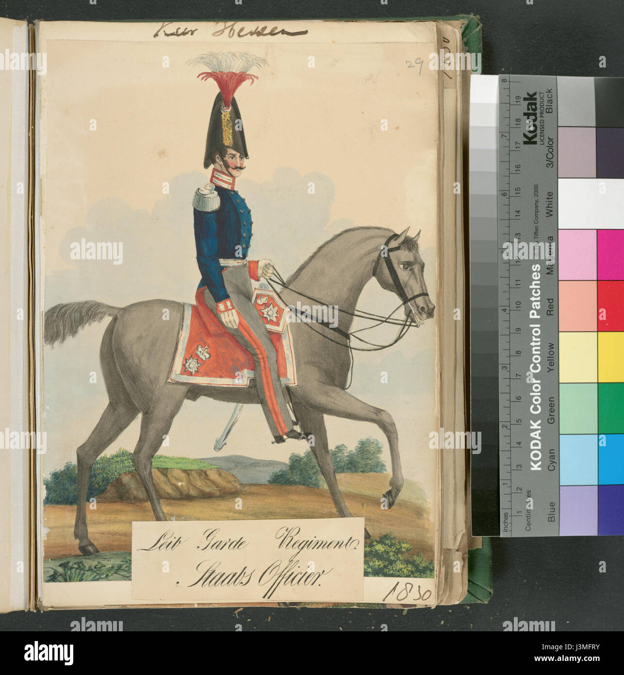 This image depicts a historical view of Hessen, Germany, in 1830. It ...