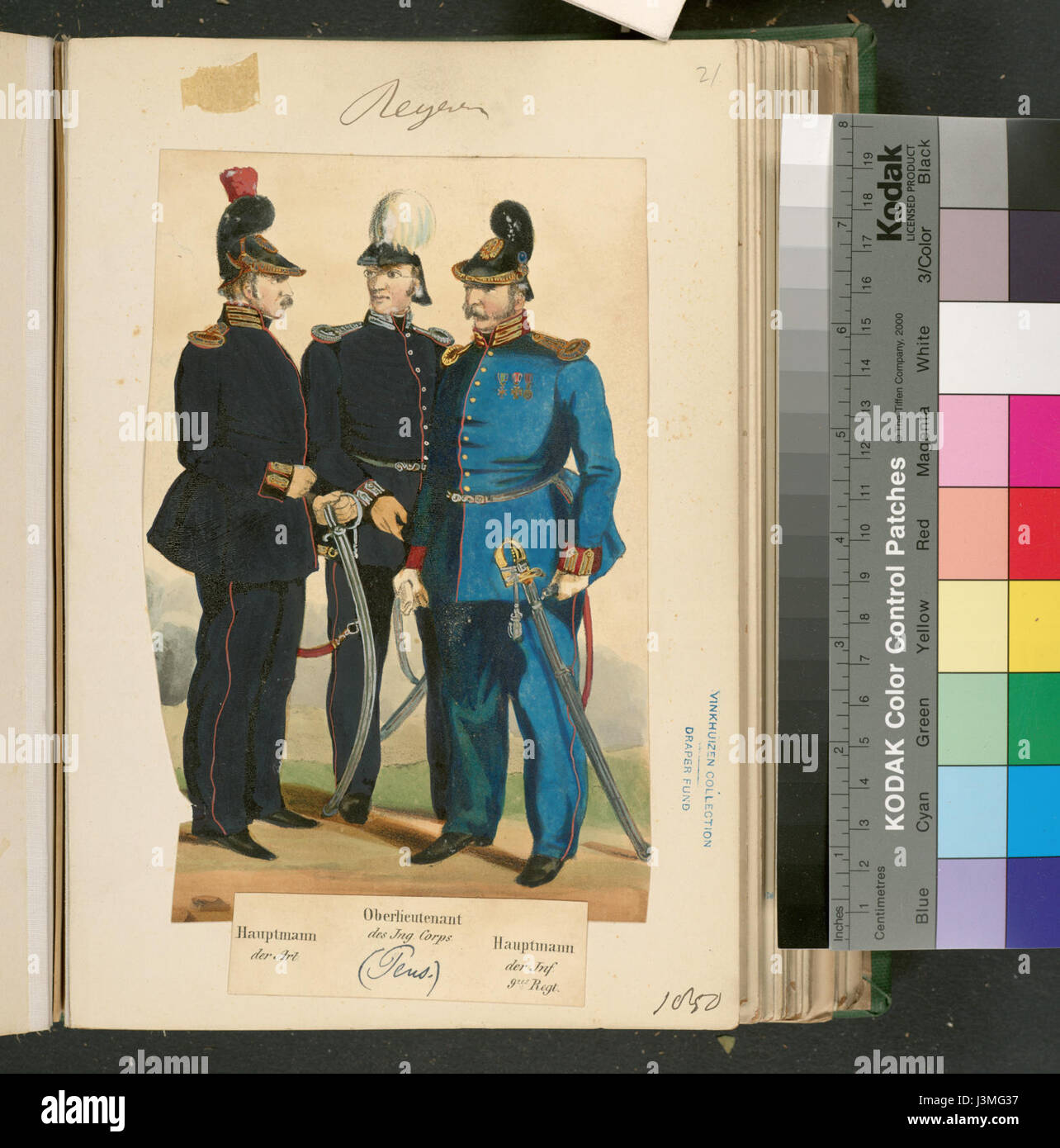 A historical record from Bavaria, Germany, circa 1850, captured by the ...