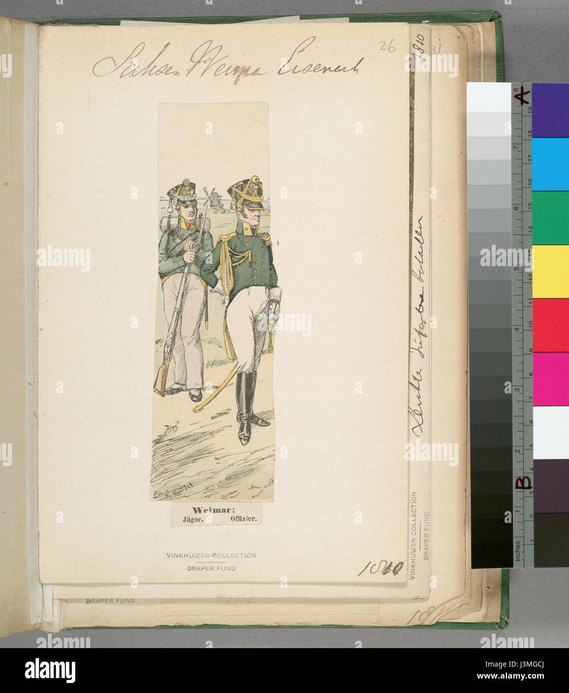 A historical image from the region of Saxe-Weimar-Eisenach, Germany ...