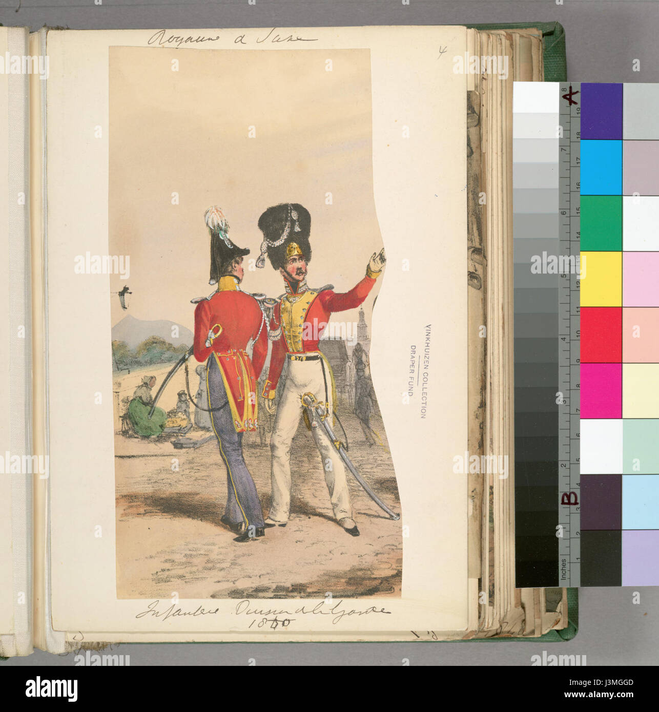 This image depicts a scene from Saxony, Germany, between 1840 and 1850 ...