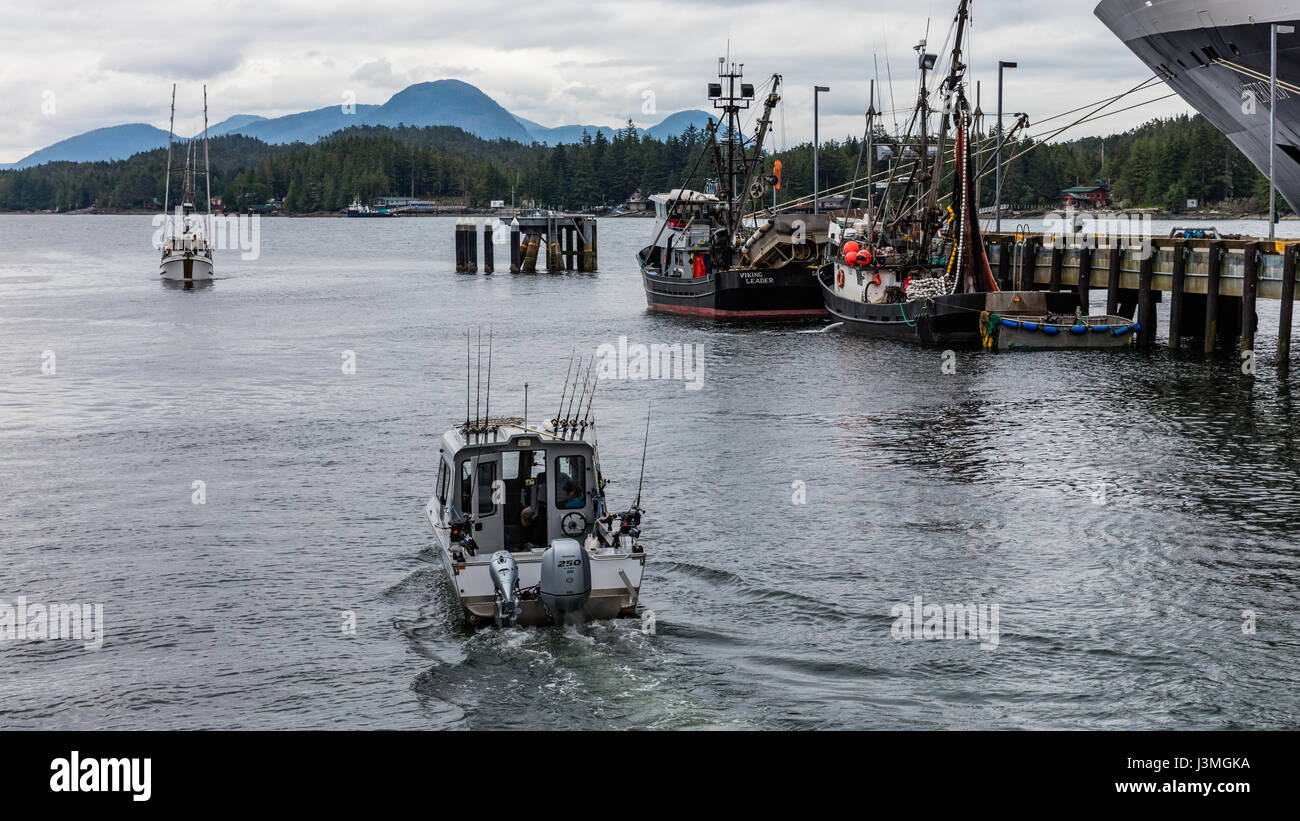 Fishing boats in Ketchikan, Alaska Stock Photo - Alamy