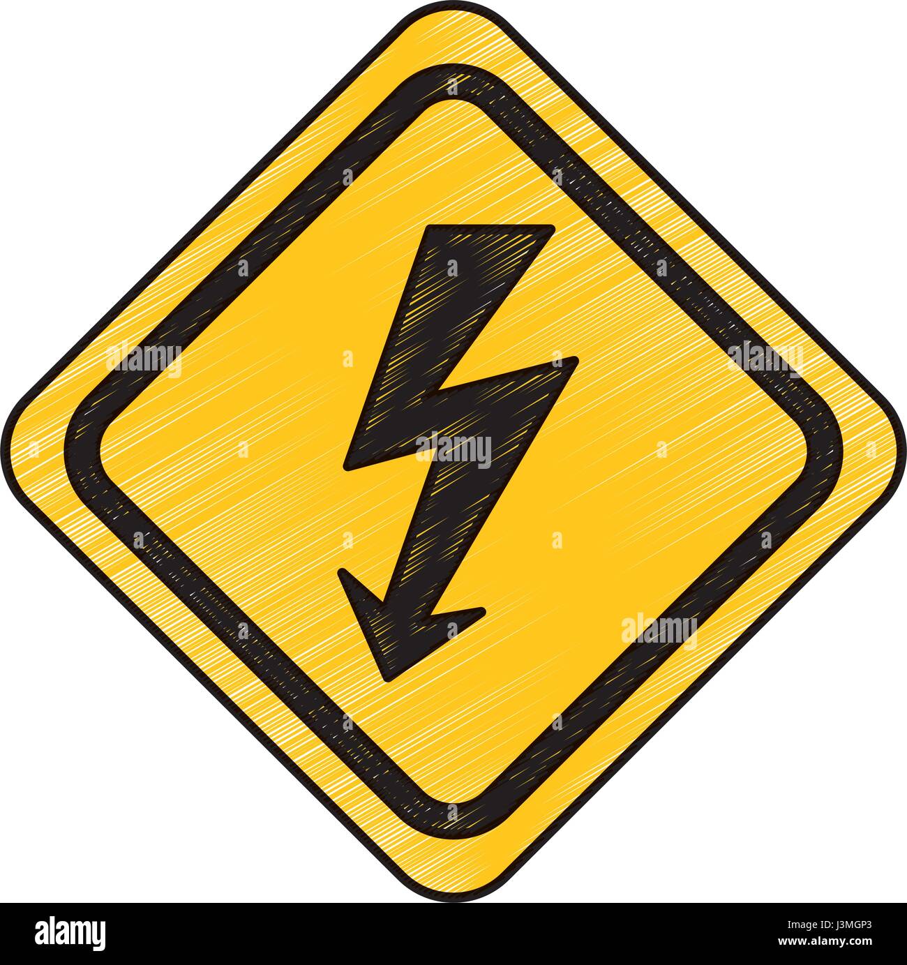 energy ray caution sign Stock Vector Image & Art - Alamy