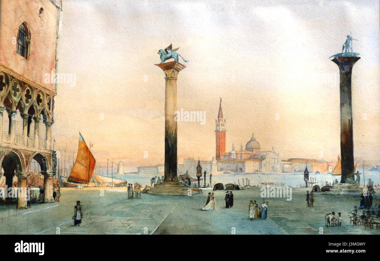 This watercolor by Heinrich Ludwig Philippi from 1864 depicts a scene ...