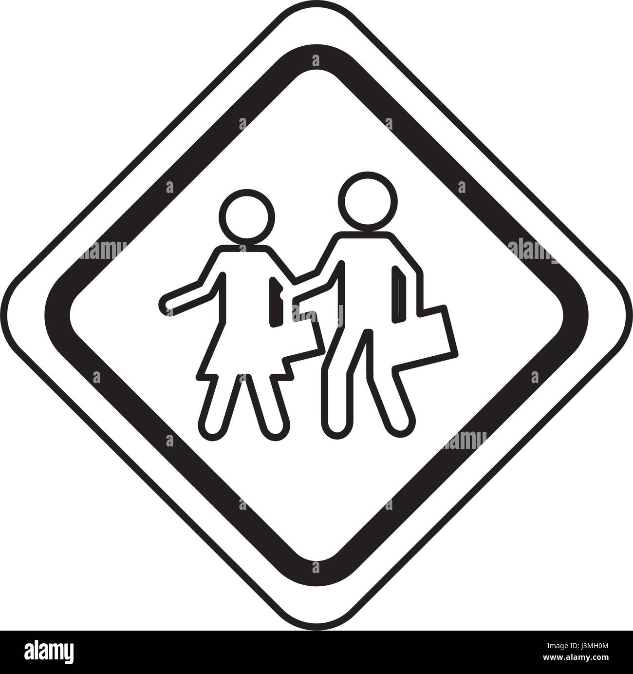 School zone sign board hi-res stock photography and images - Alamy