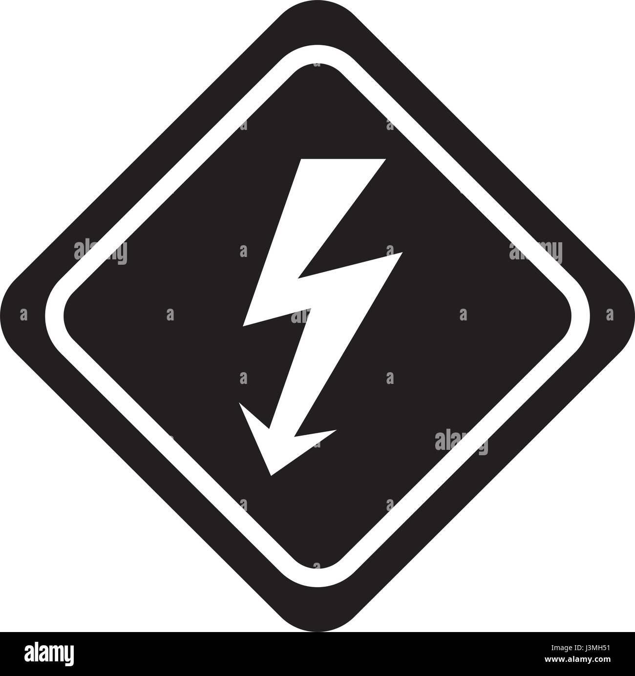 energy ray caution sign Stock Vector Image & Art - Alamy