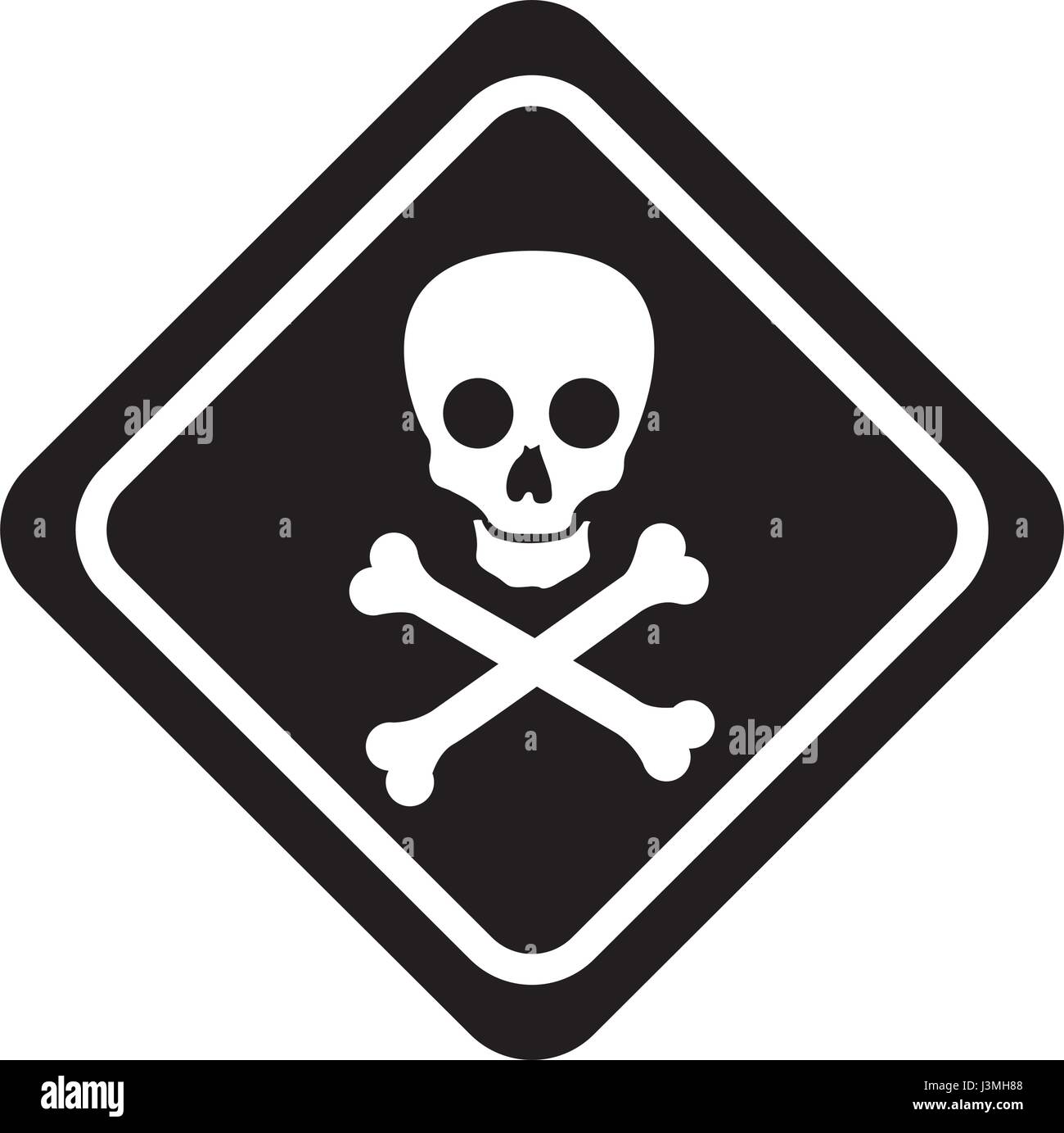 skull danger sign icon Stock Vector Image & Art - Alamy