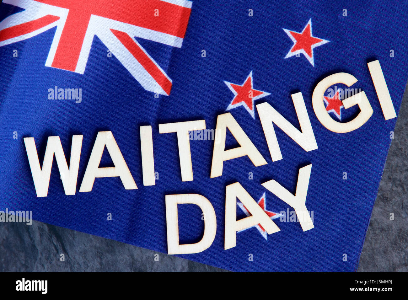 Waitangi flag hi-res stock photography and images - Alamy
