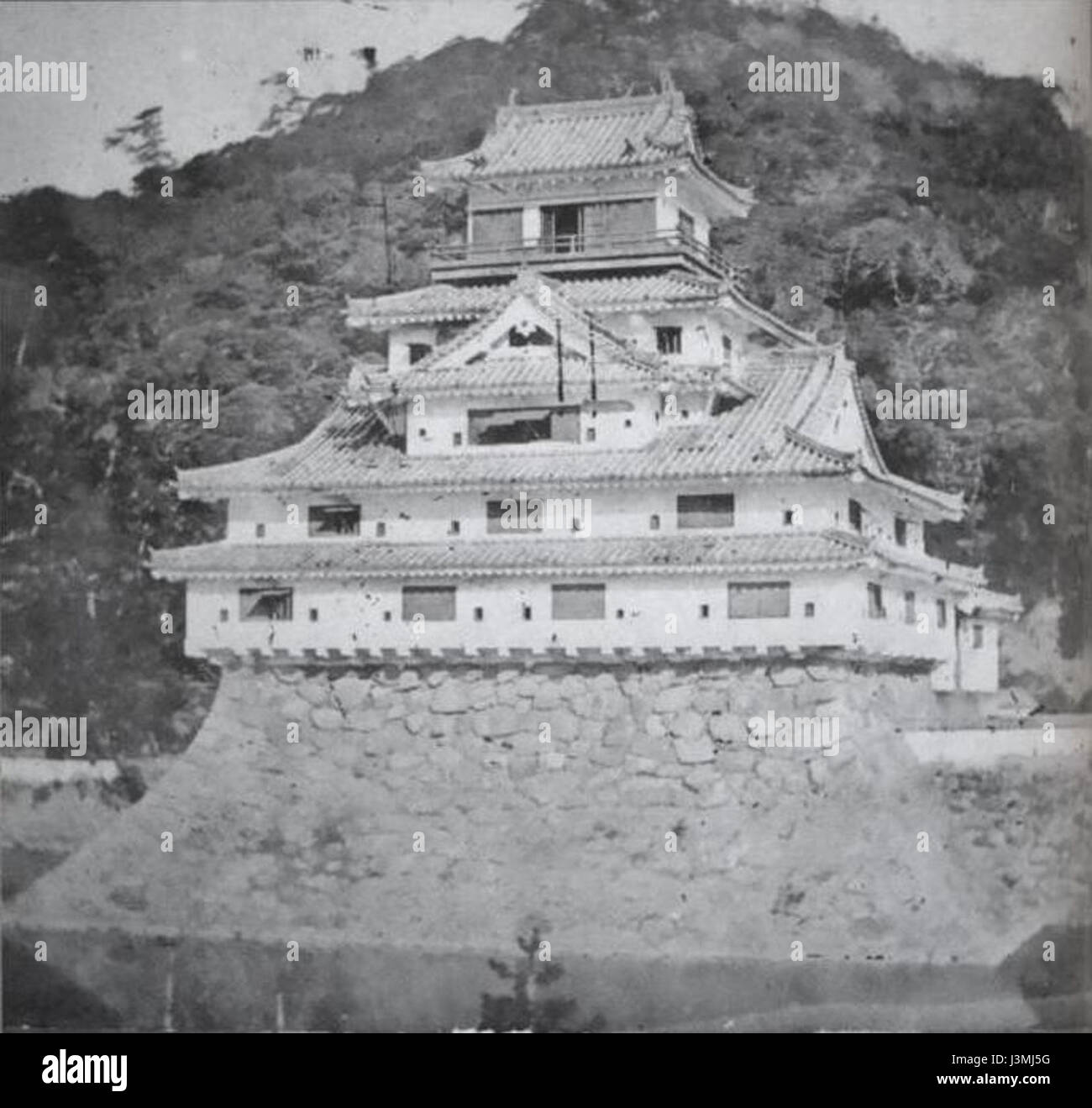 Hagi Castle, located in Yamaguchi Prefecture, Japan, was built in the ...