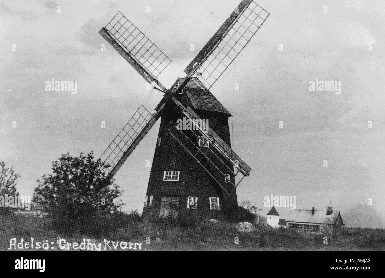 Gredby kvarn, 1900 Stock Photo - Alamy
