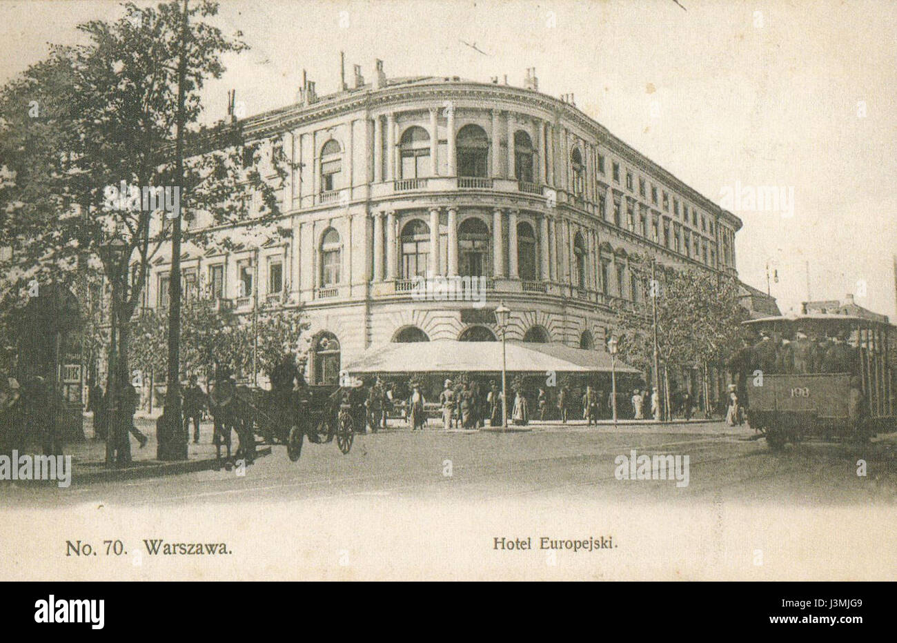 Hotel Europejski in Warsaw, built in 1908, is a historic landmark known ...