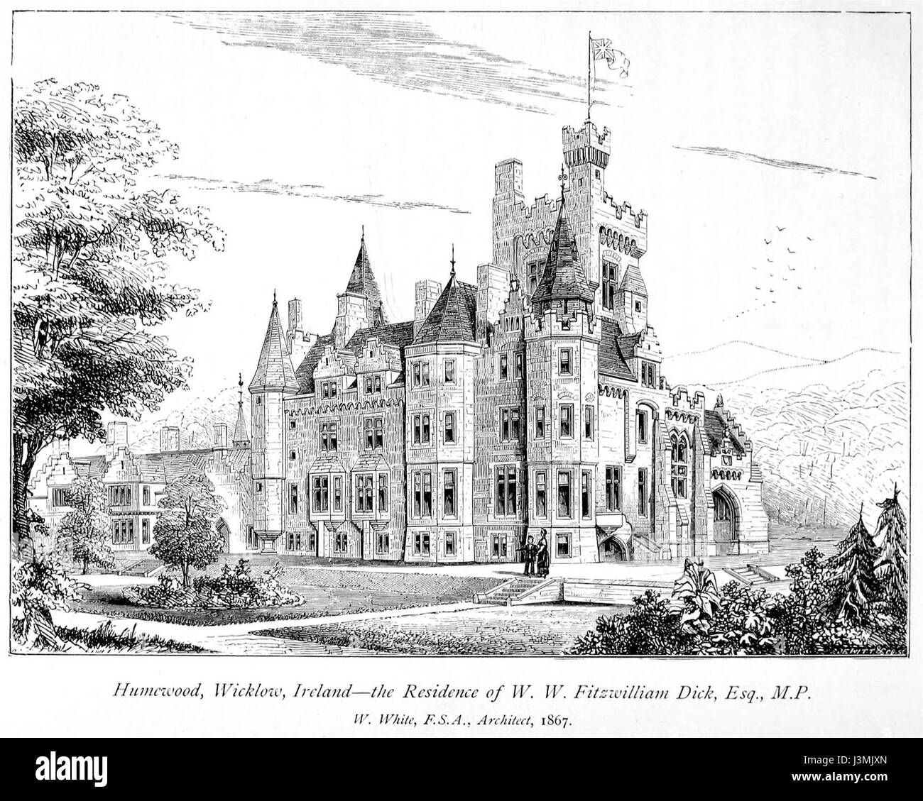 Humewood Castle, Kiltegan Stock Photo - Alamy