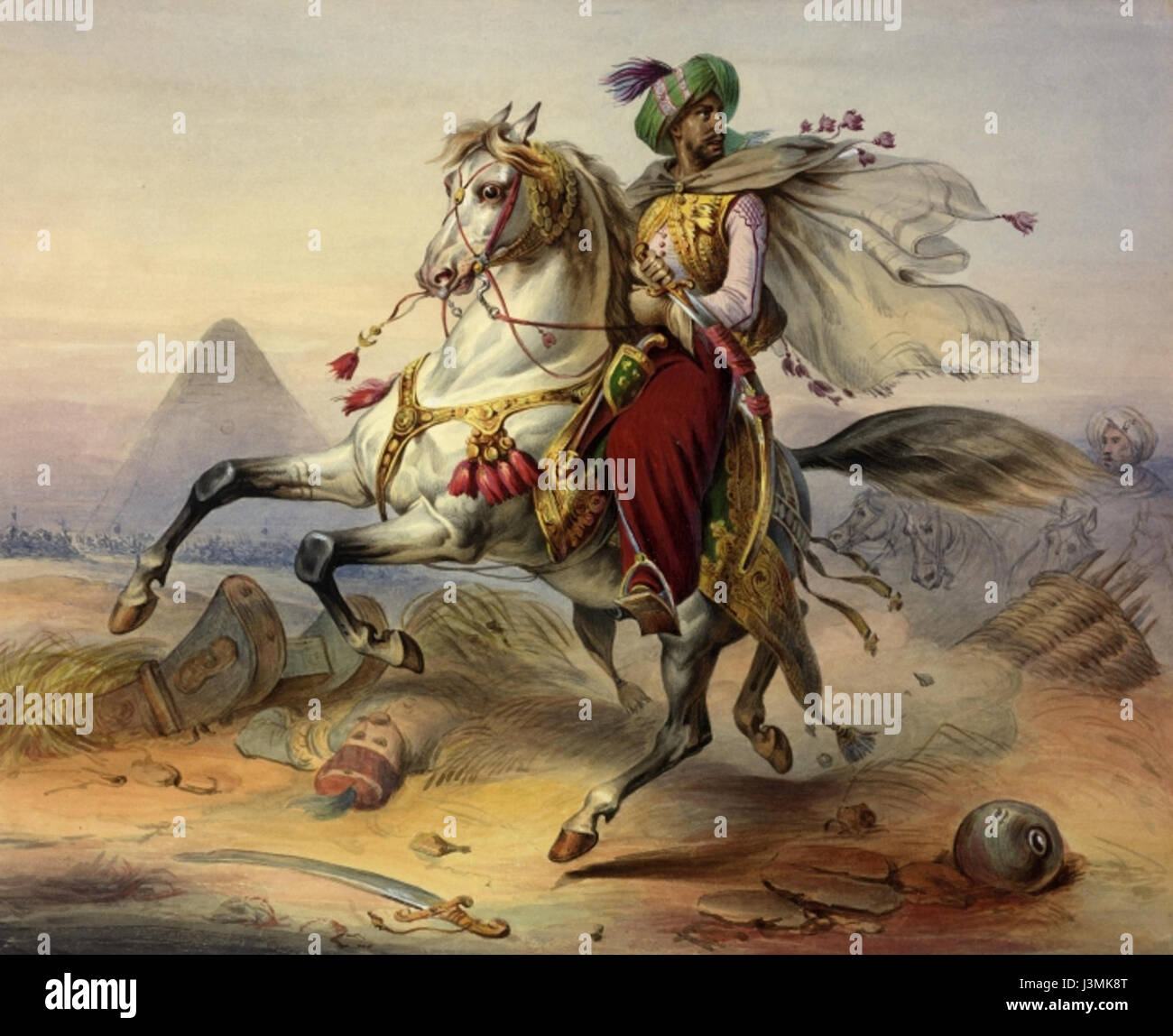 Ibrahim Pasha of Egypt Reiterbildnis Stock Photo - Alamy
