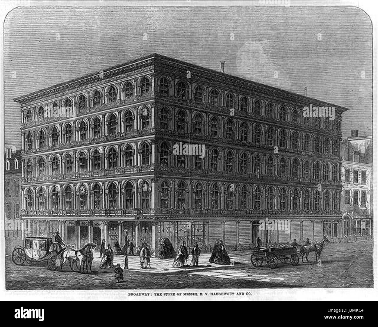 The Haughwout Building, constructed in 1859, is an iconic structure in ...