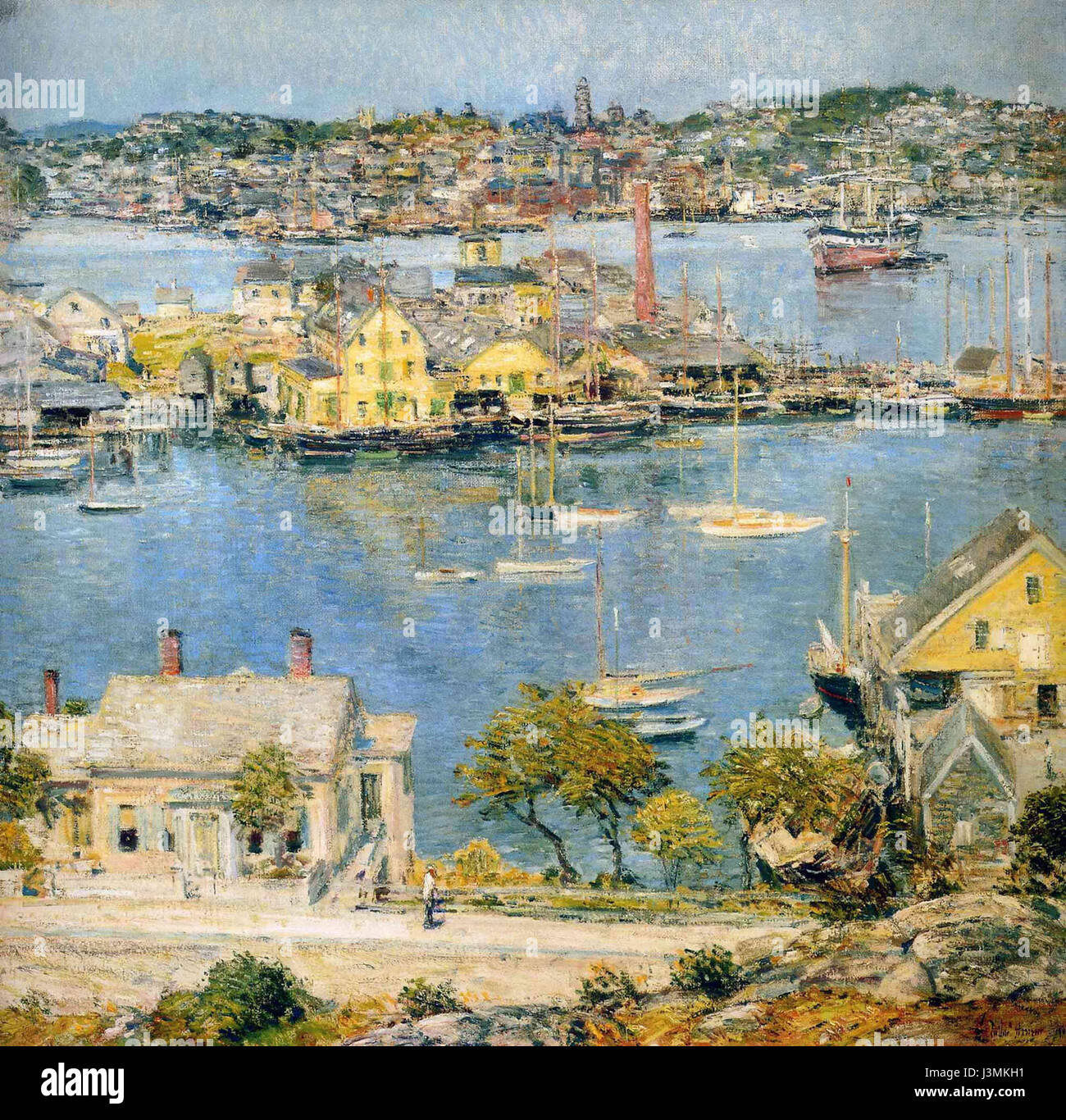 Hassam, Gloucester Harbour Stock Photo - Alamy