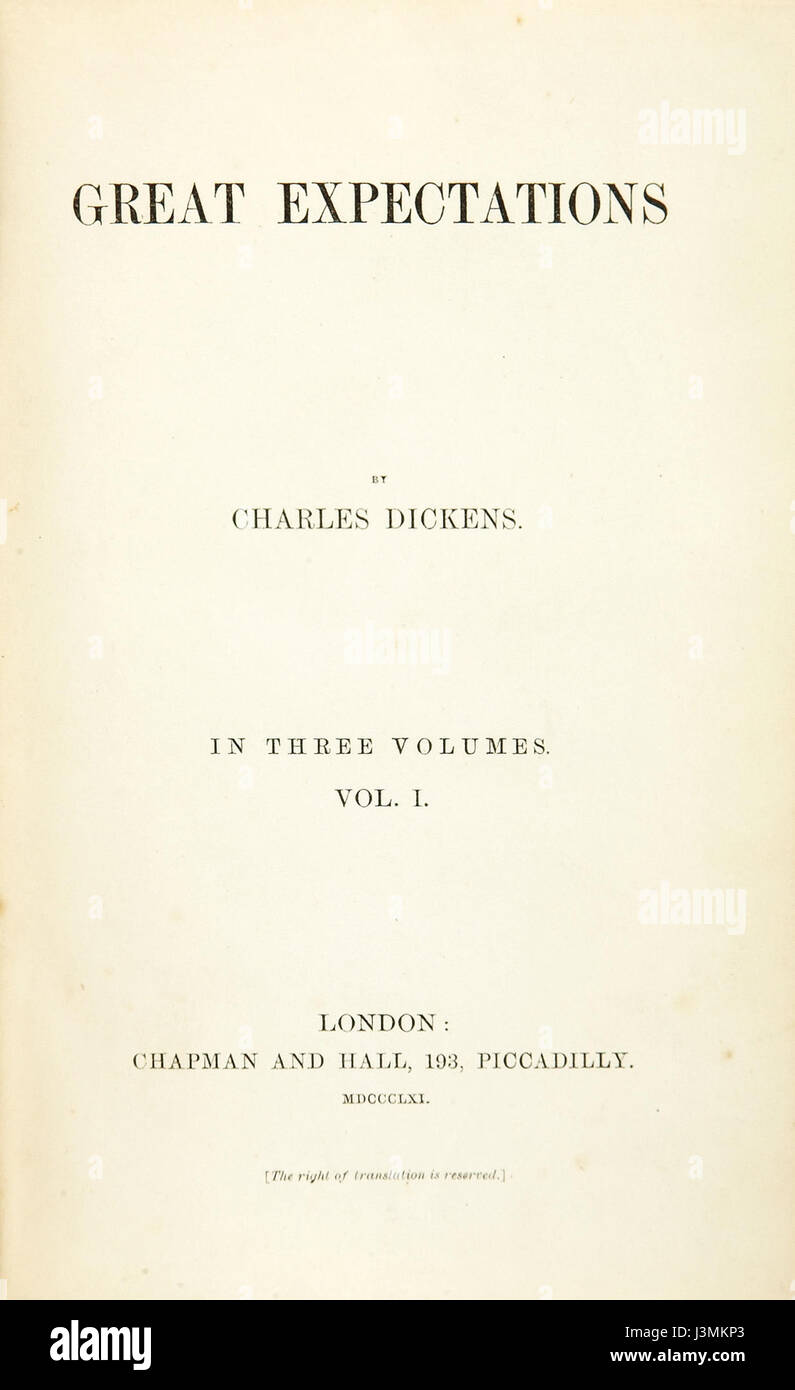 Charles dickens great expectations hi-res stock photography and images ...