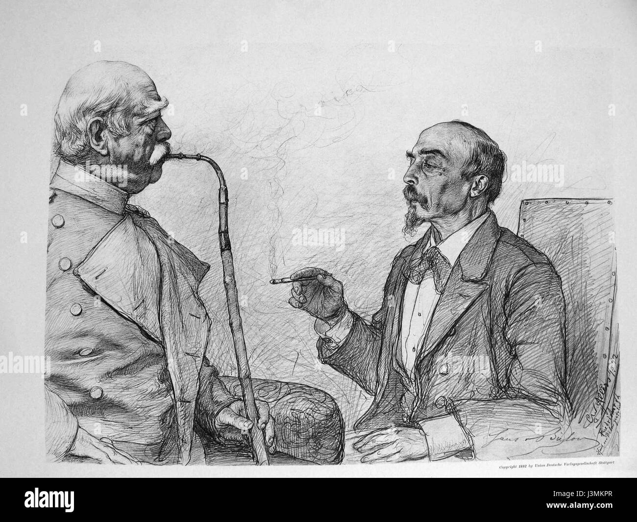 Hans von Buelow und Bismarck Stock Photo - Alamy