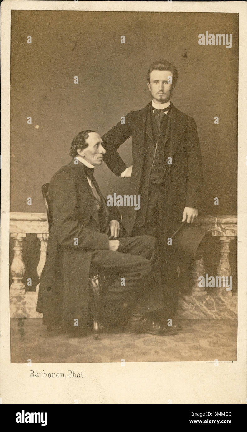HCA and Jonas Collin by Barberon 1863 01 Stock Photo - Alamy