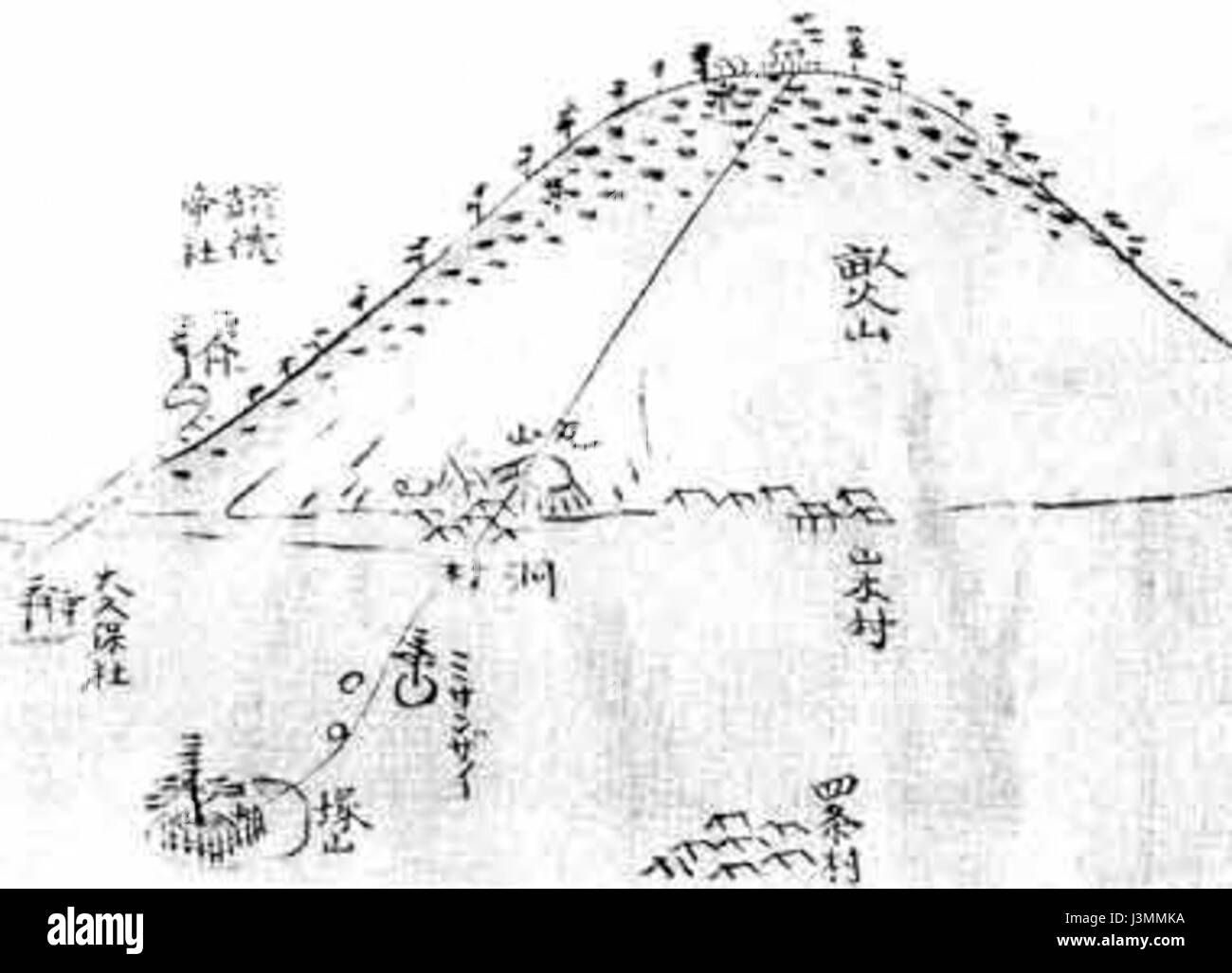 Mountain village drawing sketch hi-res stock photography and images - Alamy