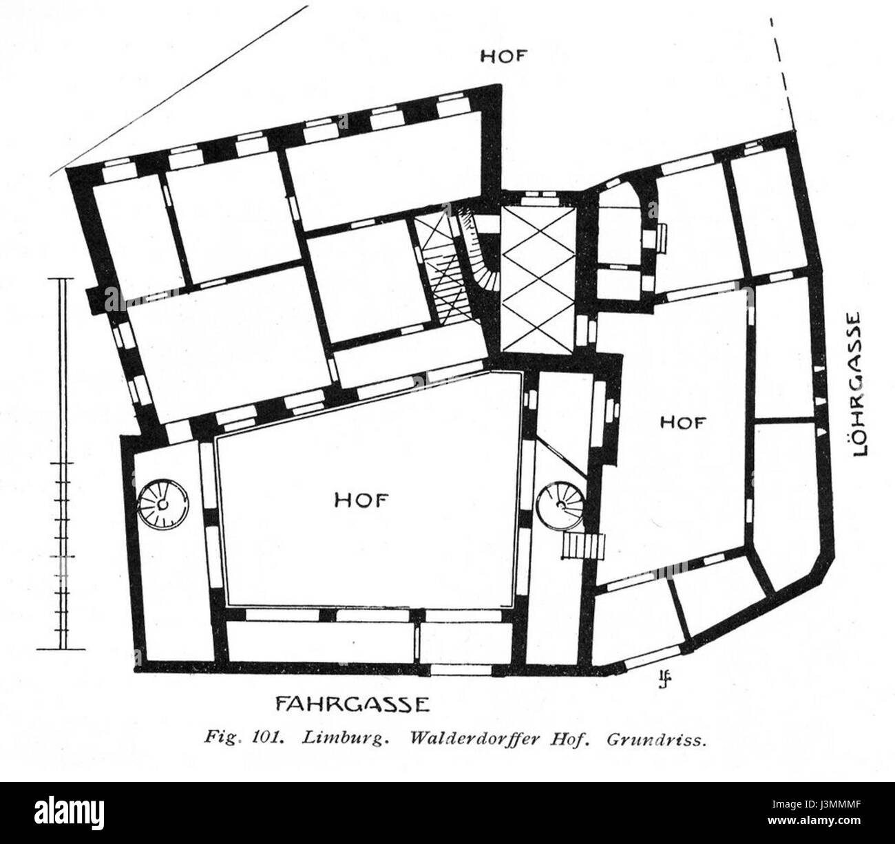 The Grundriss Walderdorffer Hof in Limburg, Germany, is an ...