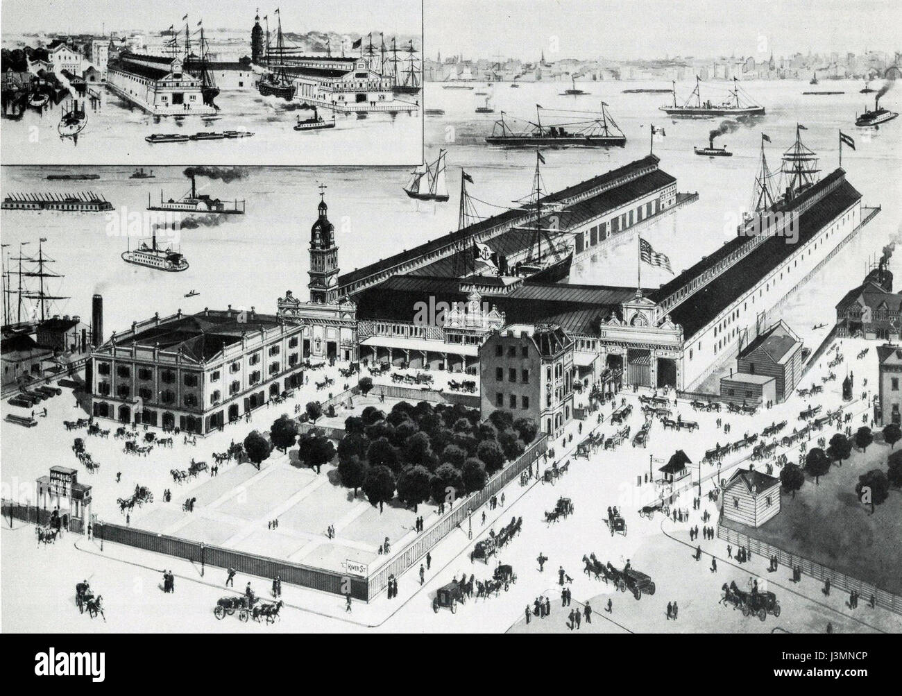 Old map of hoboken hi-res stock photography and images - Alamy