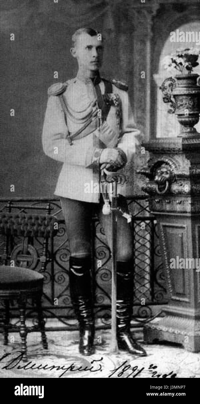 Portrait of Grand Duke Dmitri Pavlovich of Russia as a young man ...