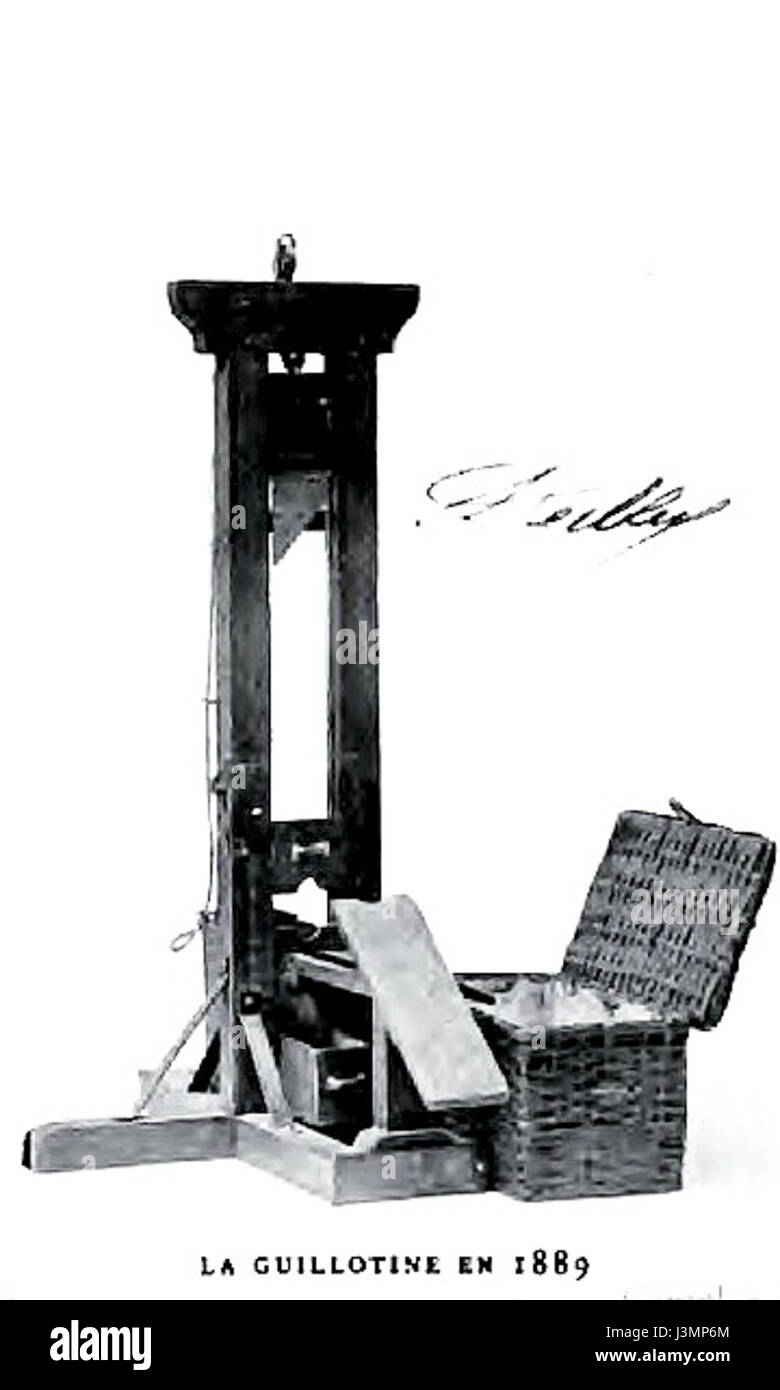 The Guillotine de 1889 was a type of execution device used in France ...