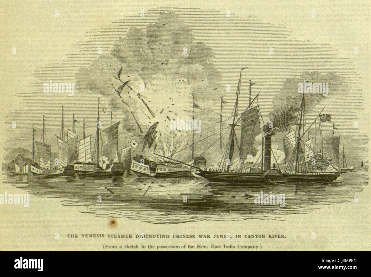 The 'HEICo steamer Nemesis' was a steamship used by the British East ...