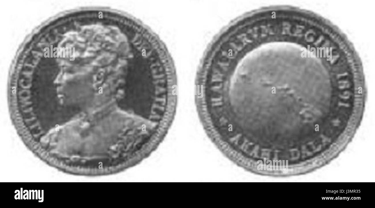 The 1891 Hawaiian dollar coin is a historical currency issued during ...