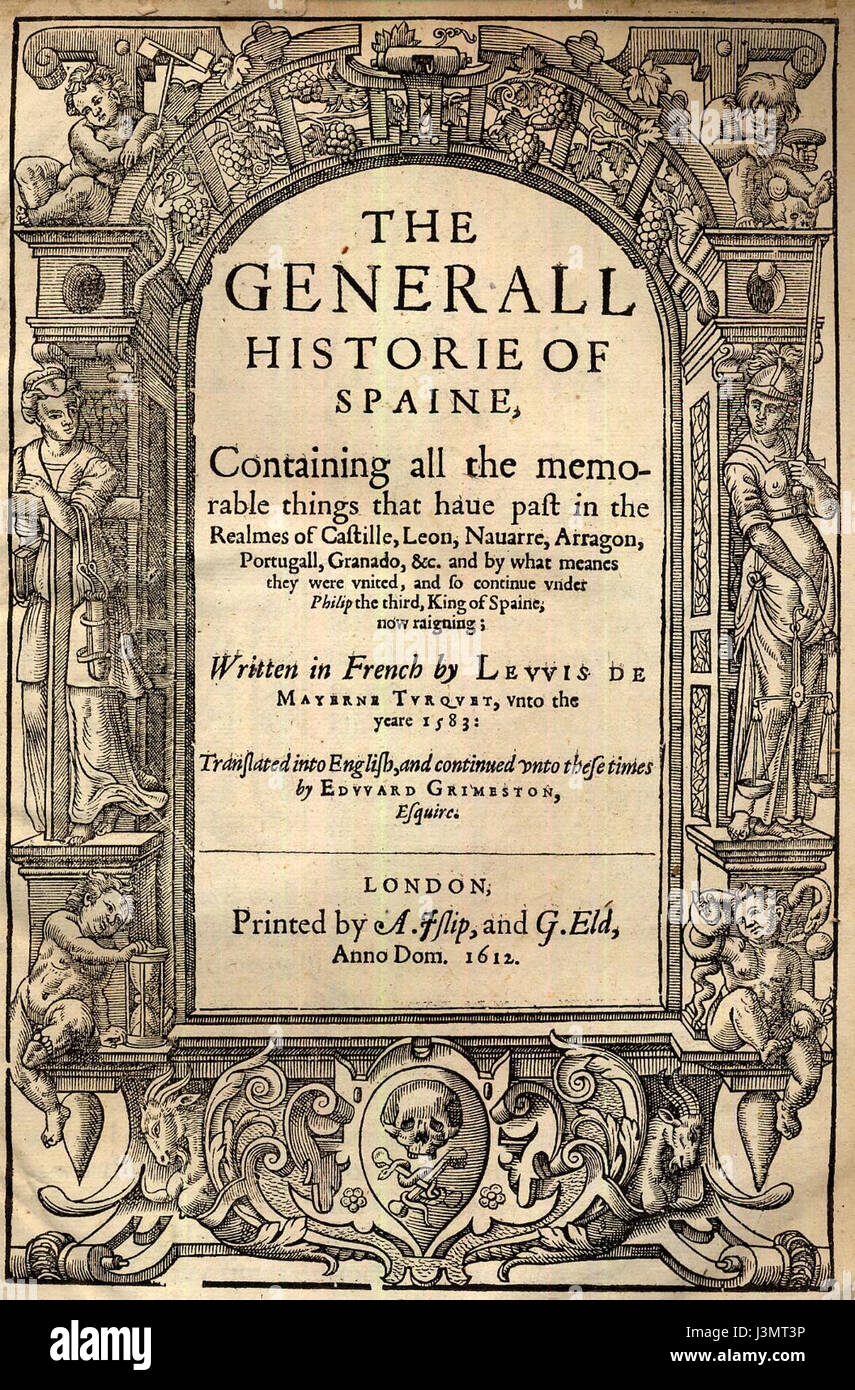 The 'HisSpaineTitlePage' refers to a title page from a historical document on Spanish history or ...