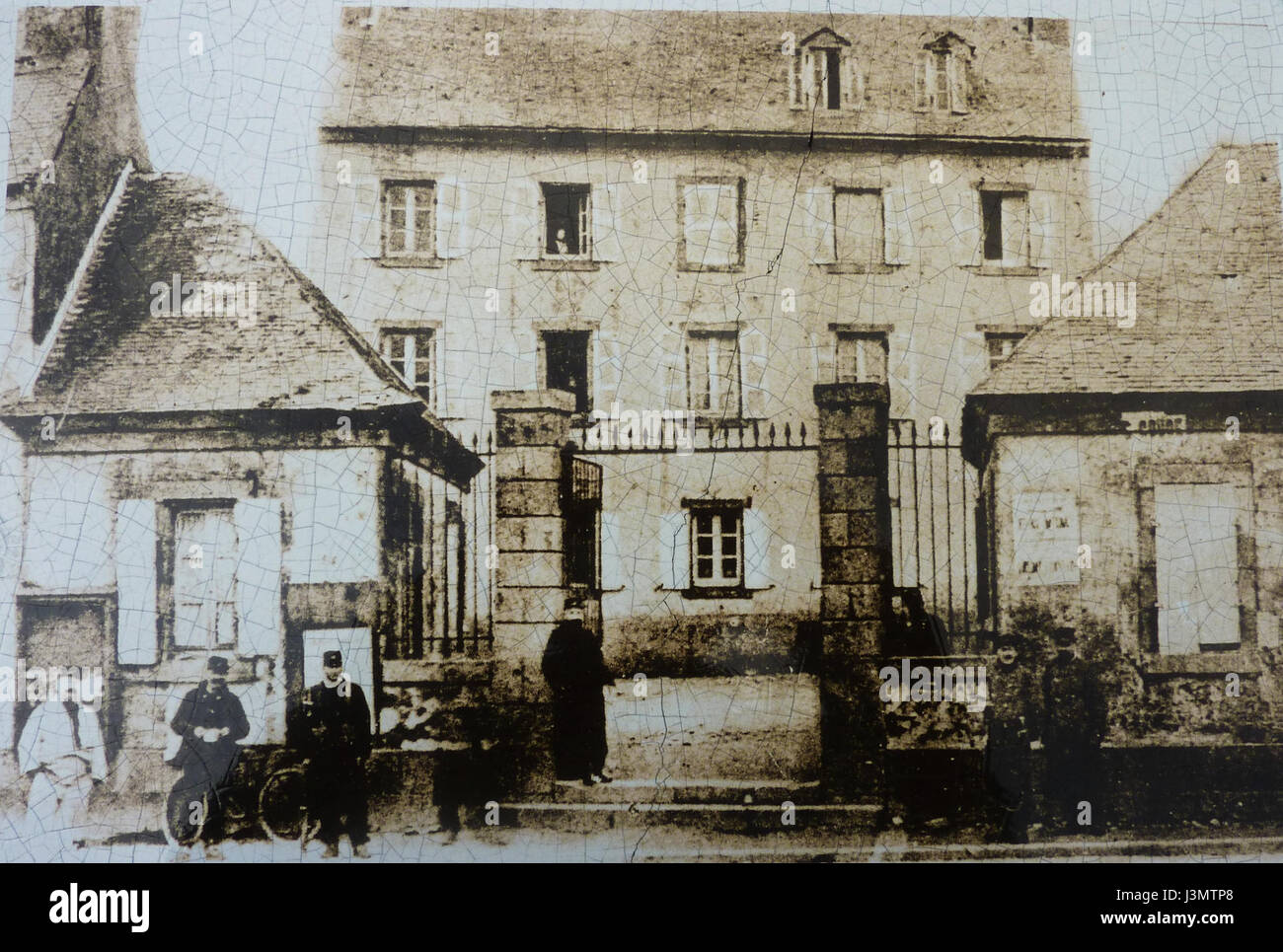 The old town hall of Gouesnou, a historical building located in the ...