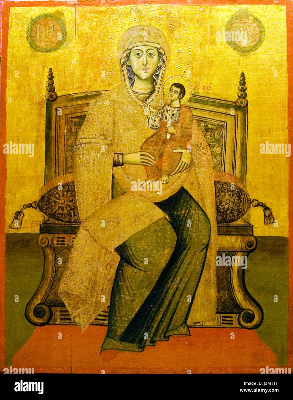 Christian god on throne hi-res stock photography and images - Alamy