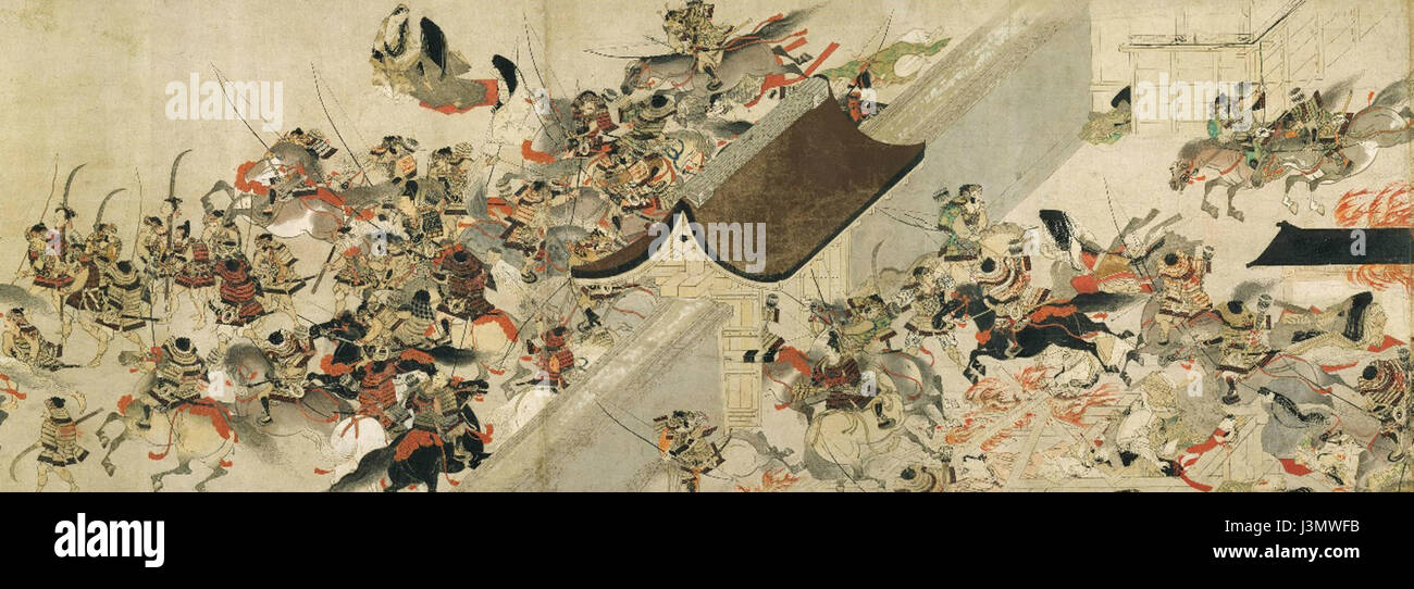 The Heiji Monogatari Emaki is an important Japanese illustrated scroll ...
